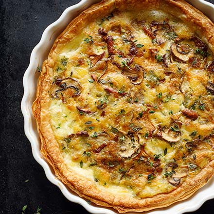 Quiche aux champignons : recette savoureuse aux champignons